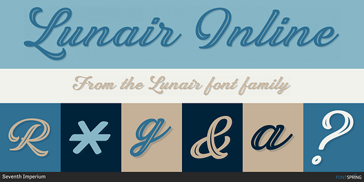 Fonts similar to Lunair