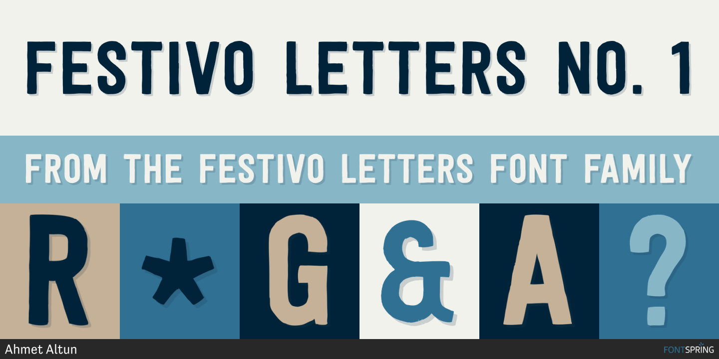 Fonts similar to Festivo Letters