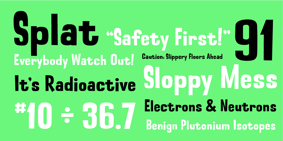 Industrial Spill Font