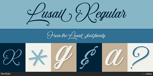 Fonts similar to Lusail