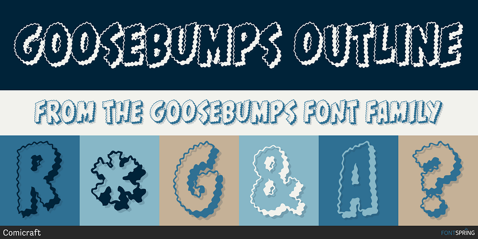 Goosebumps Outline Font