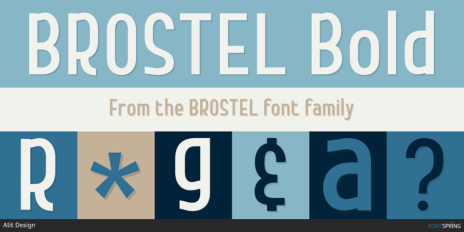 BROSTEL Bold Font