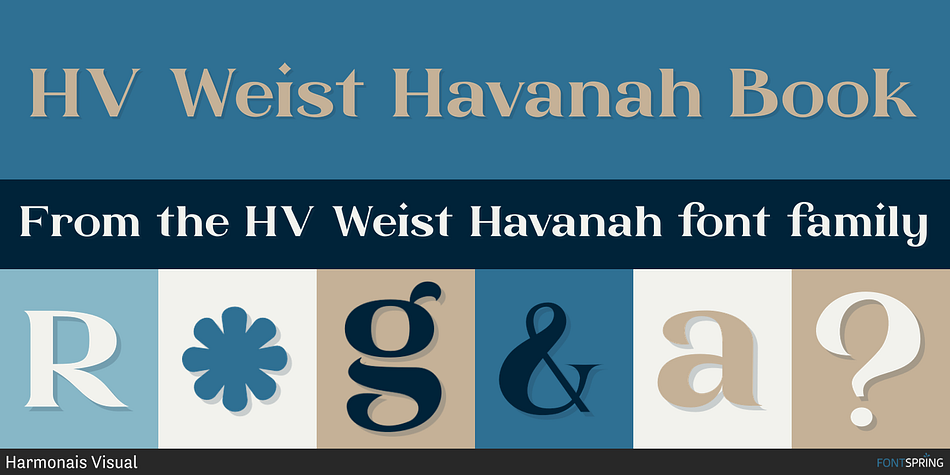 HV Weist Havanah Book Font
