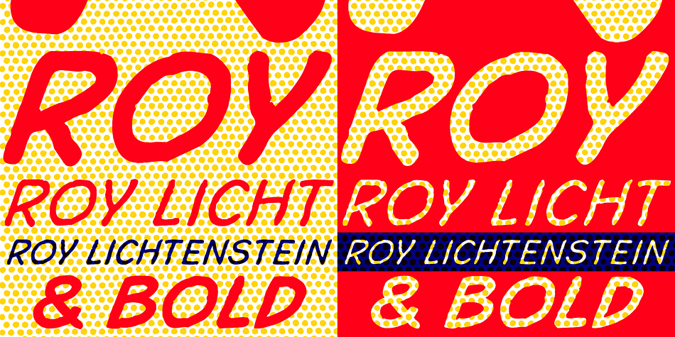 Roy Lichtenstein Font