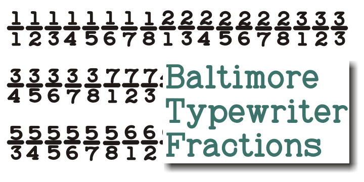 Baltimore Typewriter Font | Fontspring
