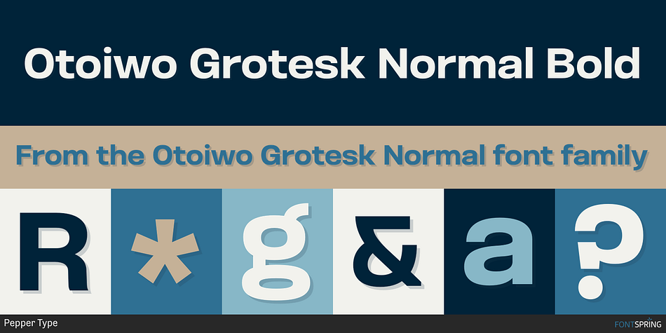 Otoiwo Grotesk Normal Bold Font