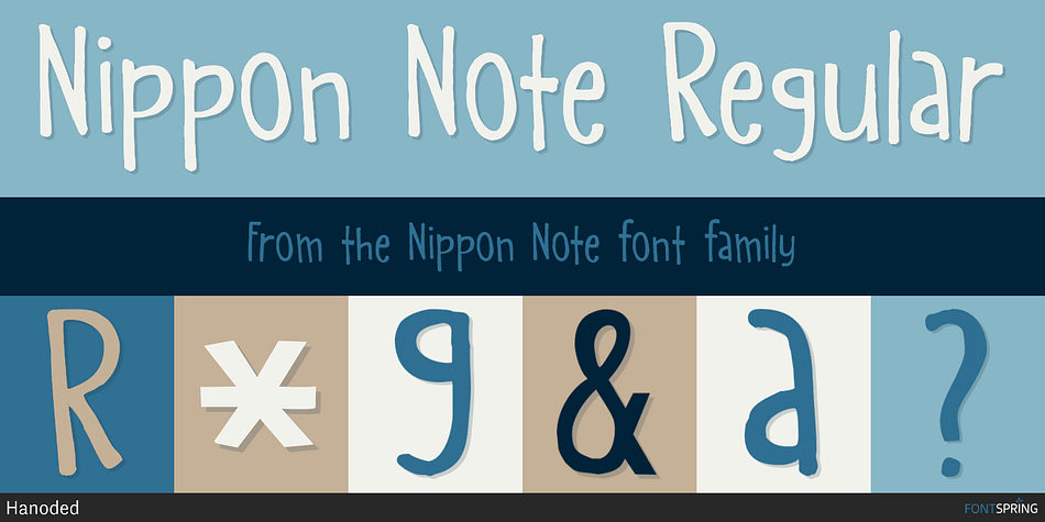 Nippon Note Regular Font