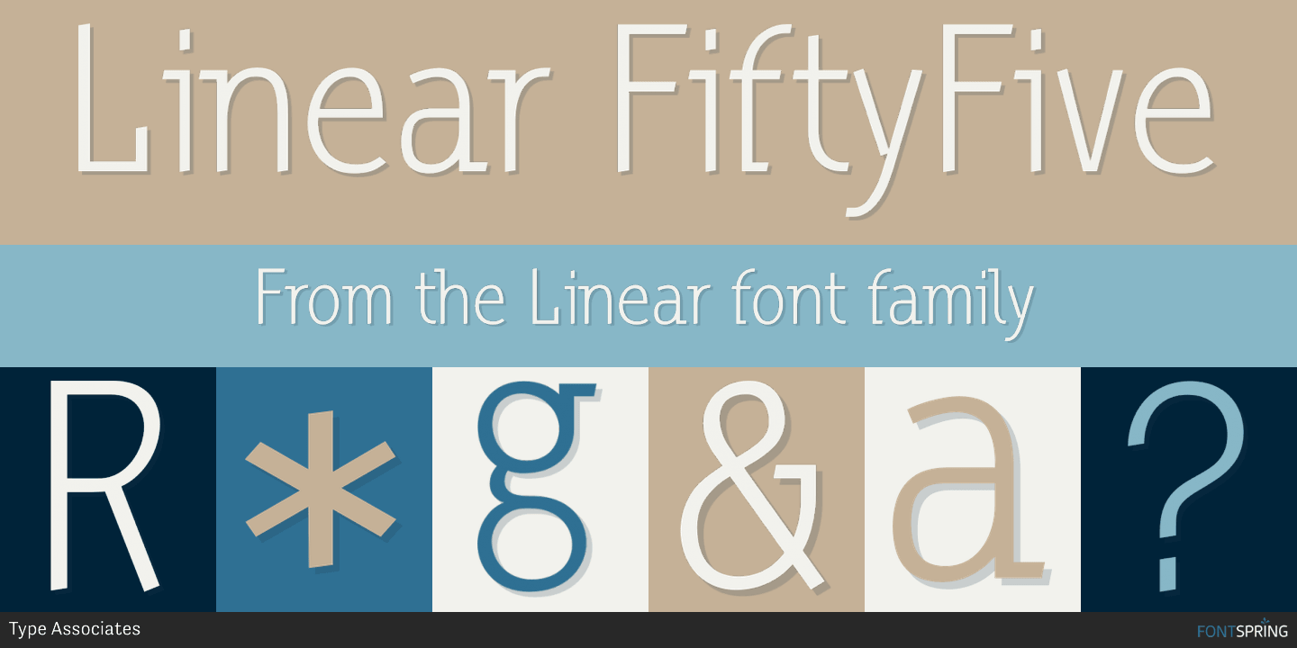 Linear Font