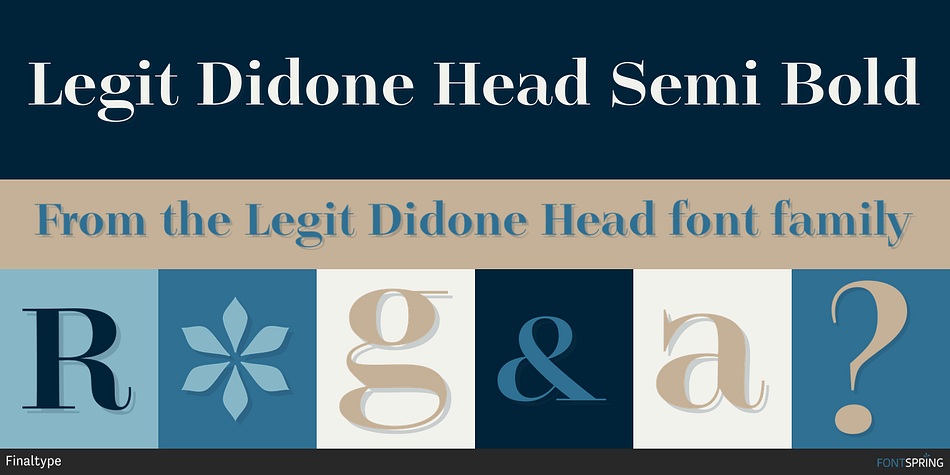 Legit Didone Head Semi Bold Font