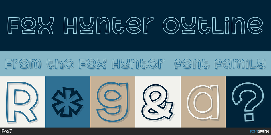 Fox Hunter Outline Font