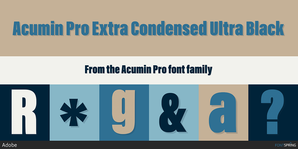 Acumin Pro Extra Condensed Font