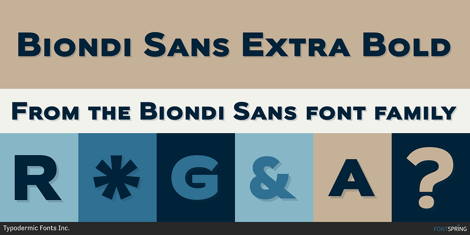 Biondi Sans Extra Bold Font
