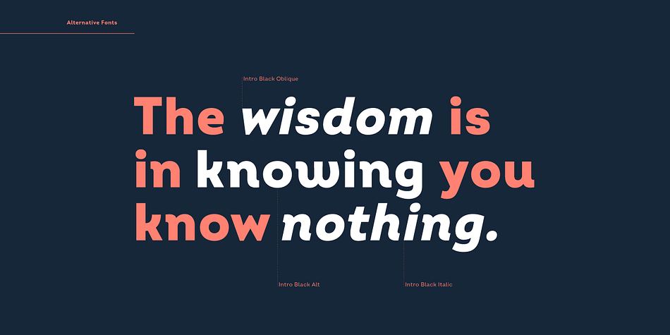 Intro Font