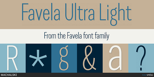 Fonts similar to Favela