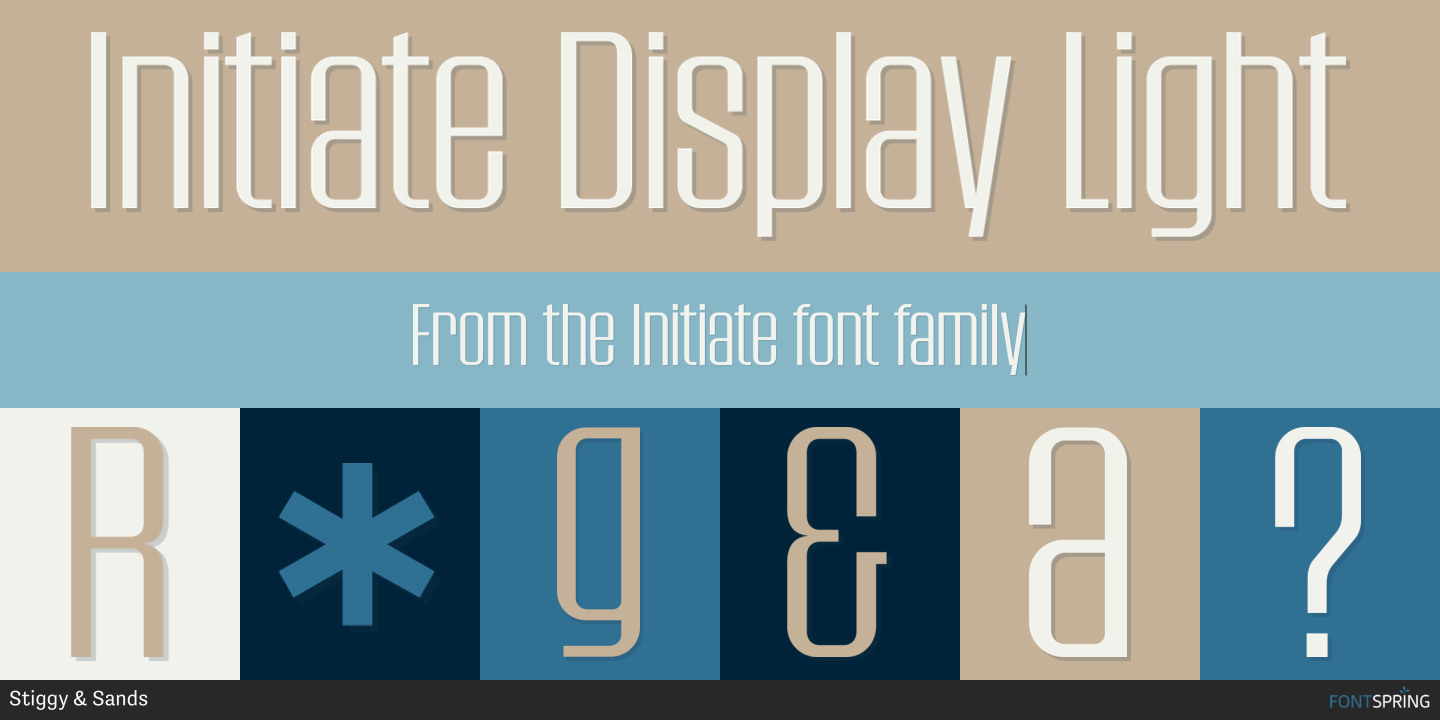 Initiate Display Font