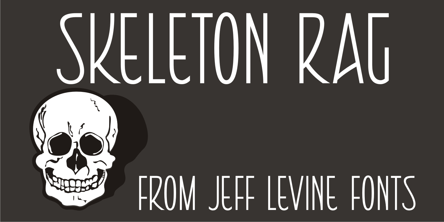 Skeleton Rag JNL Font