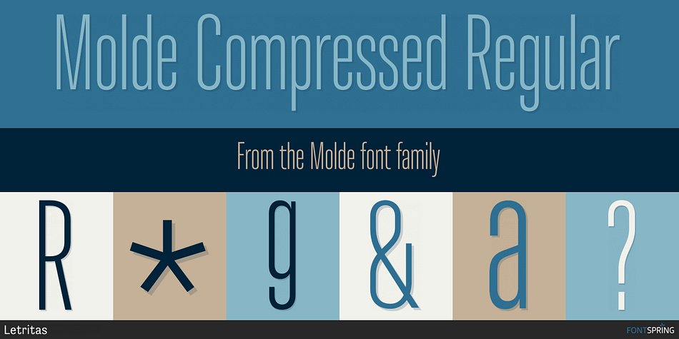 Molde Compressed Regular Font