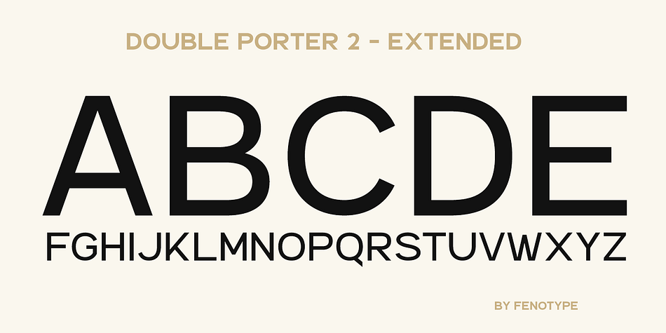 Double Porter Font