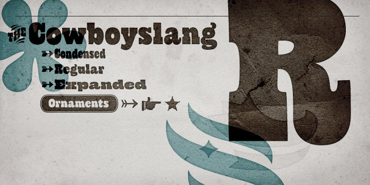 Cowboyslang Font