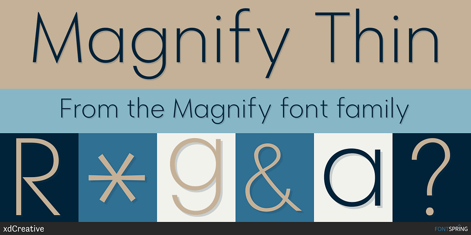 Magnify Thin Font