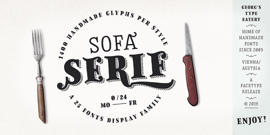Sofa Serif Hand Font
