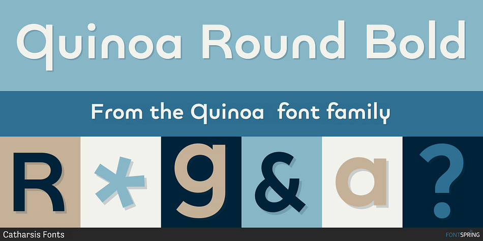 Quinoa Regular + Bold Collection by Catharsis Fonts