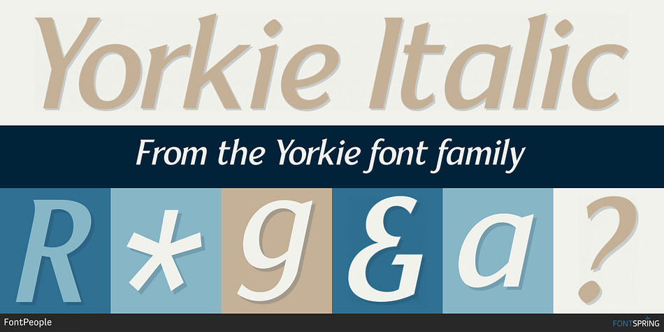 Yorkie Italic Font