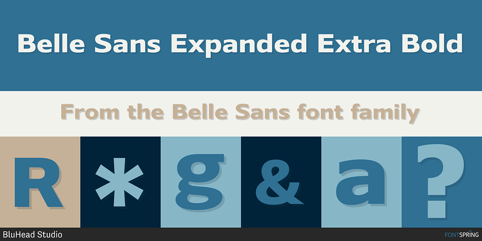 Belle Sans Expanded Extra Bold Font