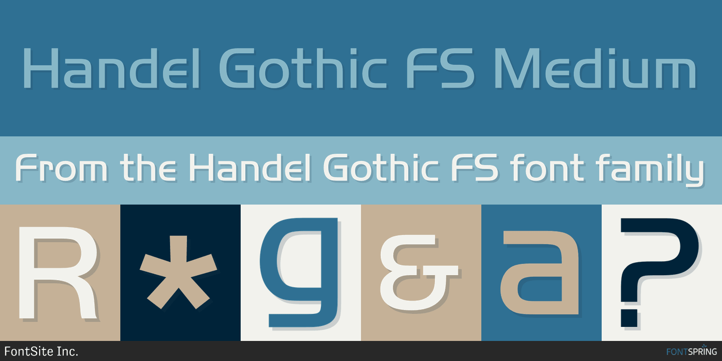 Fonts similar to Handel Gothic FS