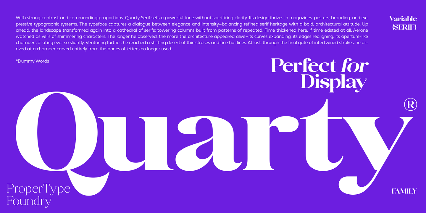 Quarty Serif Font