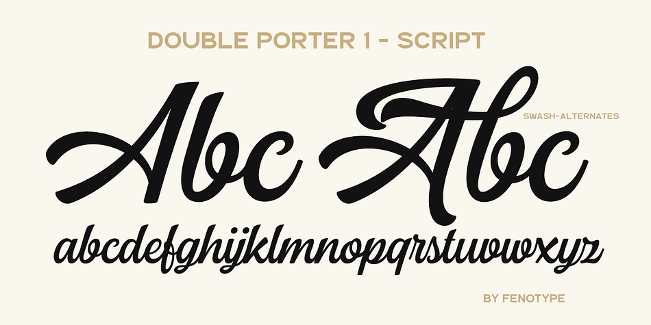 Double Porter Font