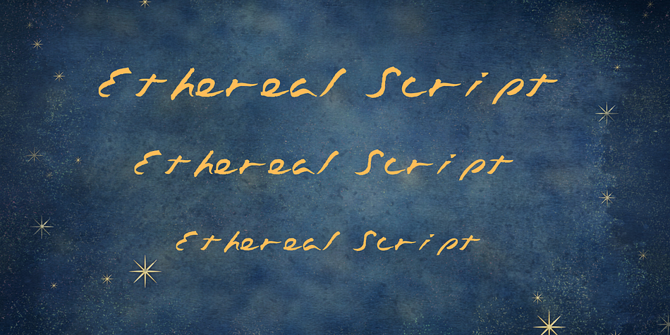 Ethereal Script Font