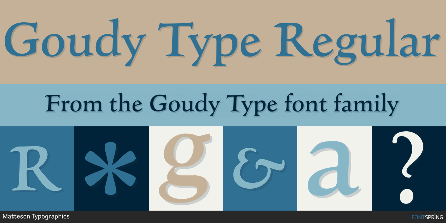 Fonts similar to Goudy Type
