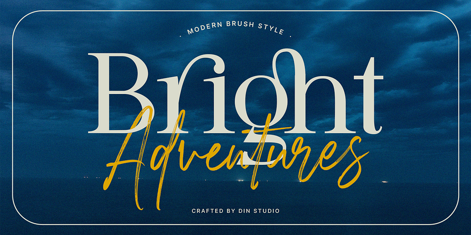 Modern Brush Style Font