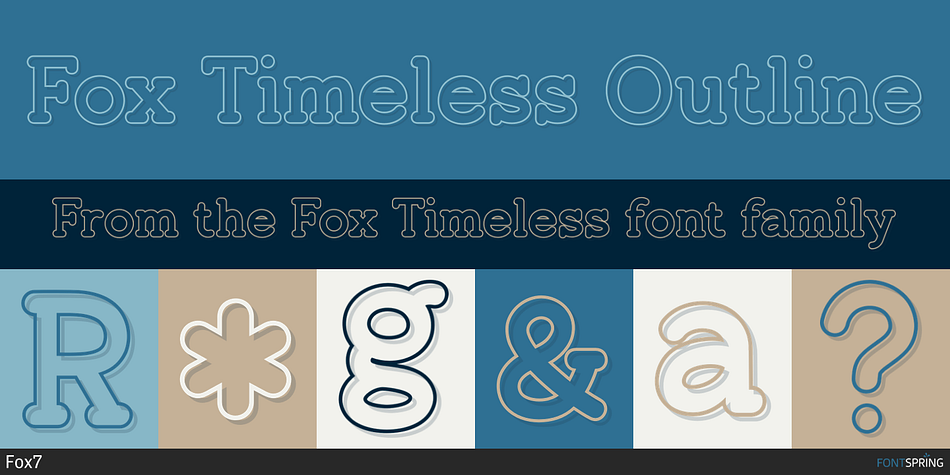 Fox Timeless Outline Font