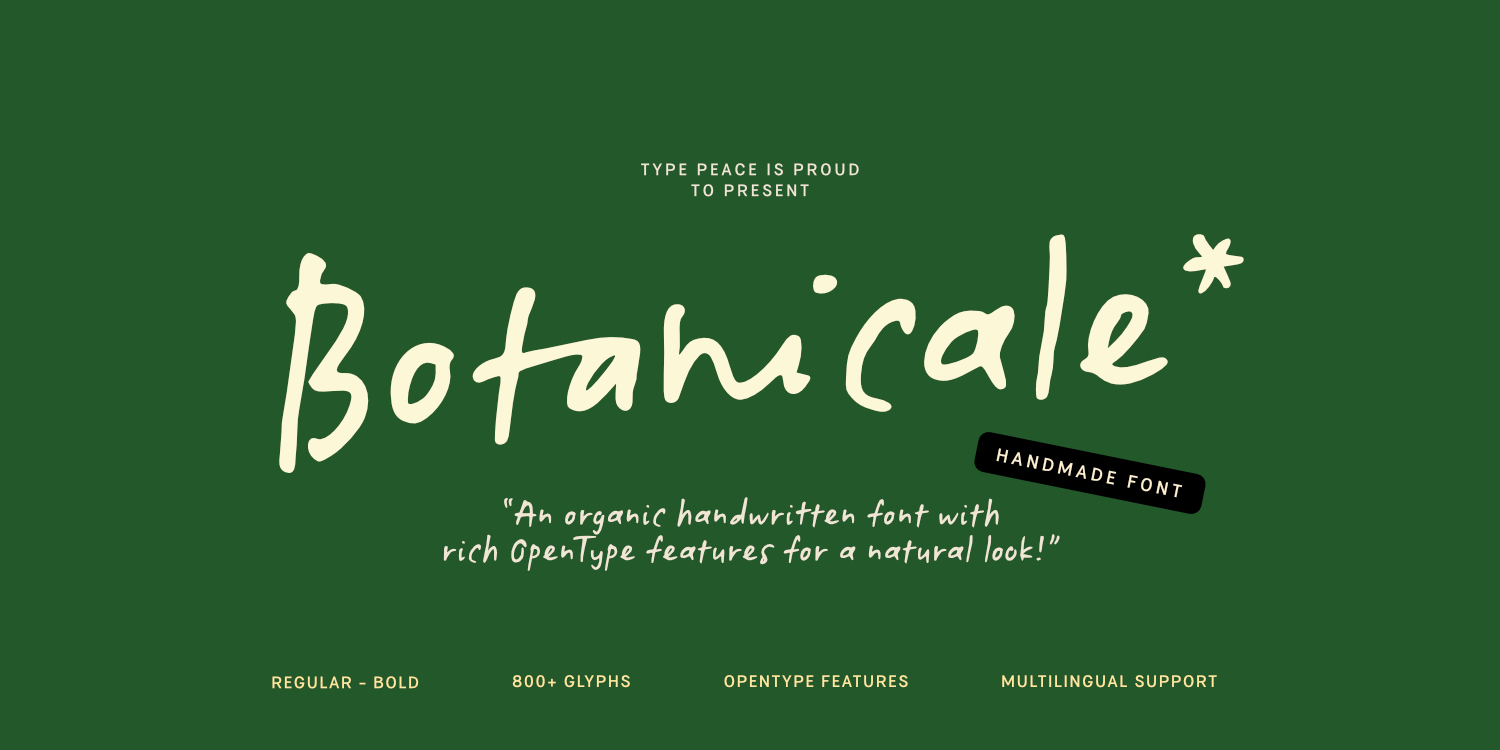 Botanicale Font