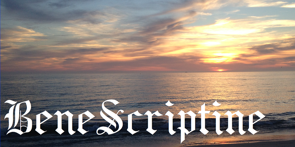 BeneScriptine Font