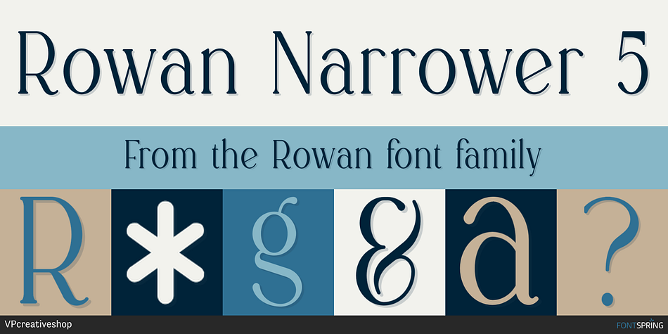 Rowan Narrower 5 Font
