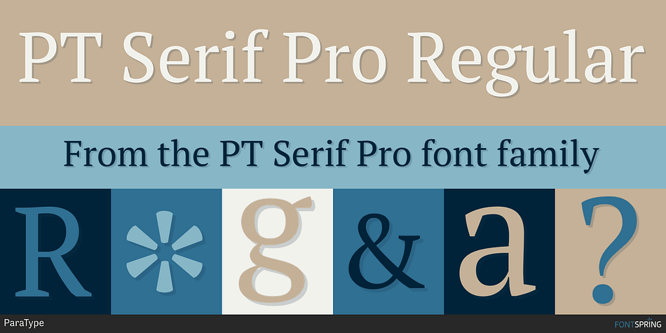 PT Serif Pro Font