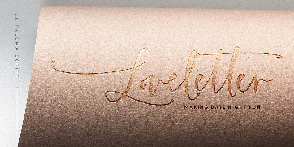 La Paloma Script Font