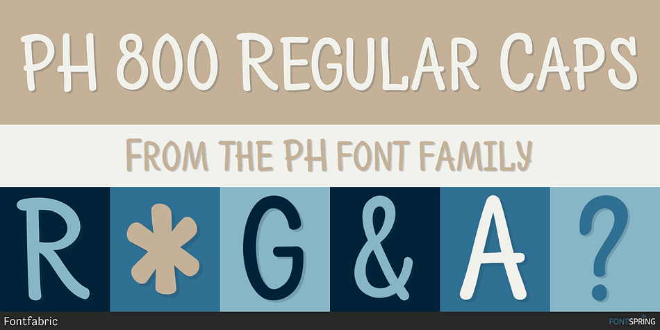 PH 800 Regular Caps Font