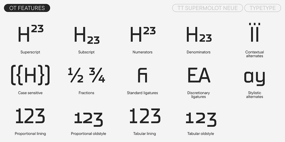TT Supermolot Neue Font