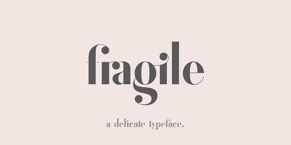 Fragile Font | Fontspring