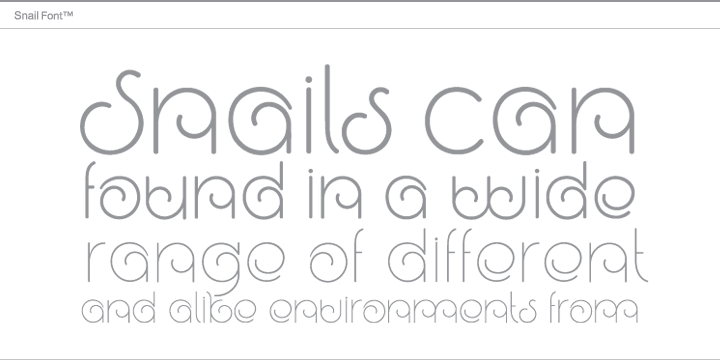 Snail Font