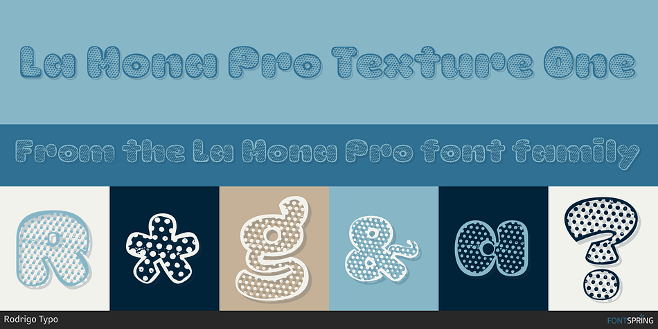 La Mona Pro Texture One Font