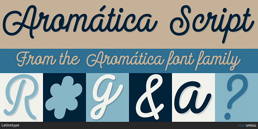 Fonts similar to Aromática
