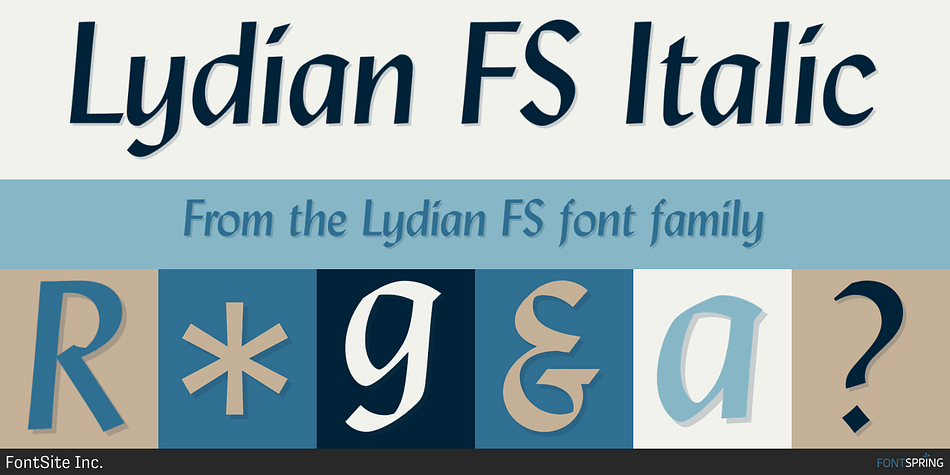 Lydian FS Font