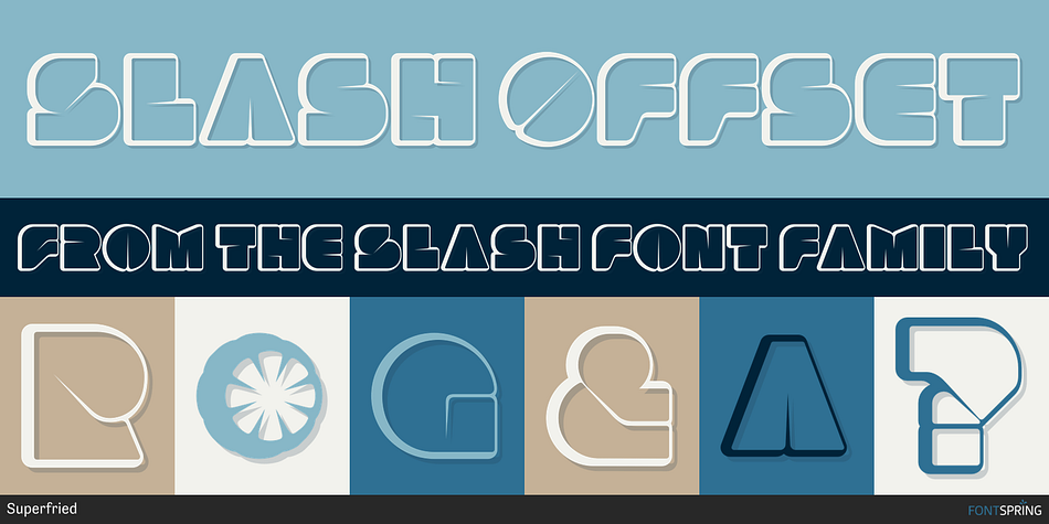 Slash Offset Font