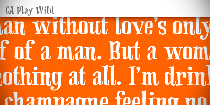 CA Play Font | Fontspring