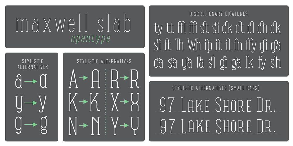 Maxwell Slab Font | Fontspring